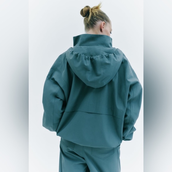 Zara | Jackets & Coats | Zara Technical Jacket With Hood | Poshmark